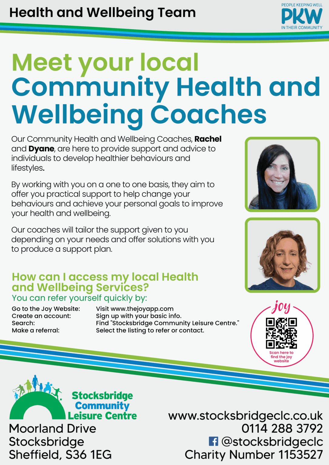 Community Wellbeing Coaching – Stocksbridge Community Leisure Centre